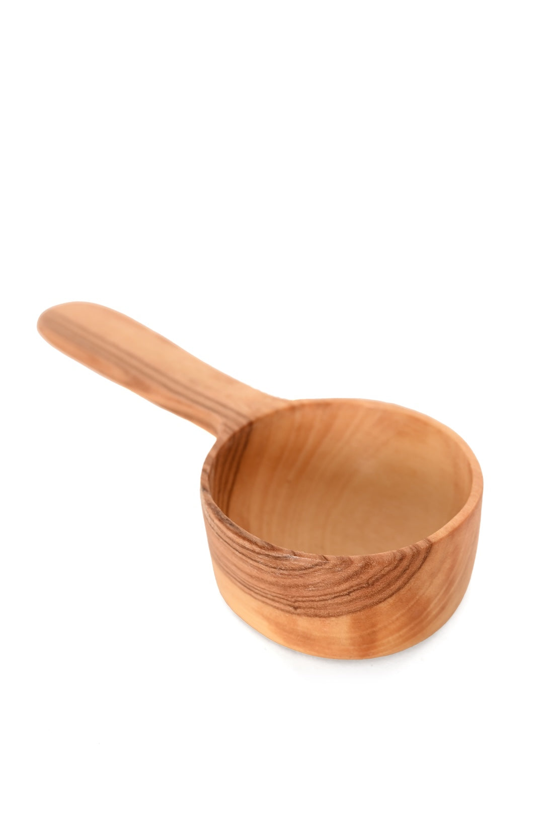 Small Olive Wood Flat Bottom Scoop – African Mod